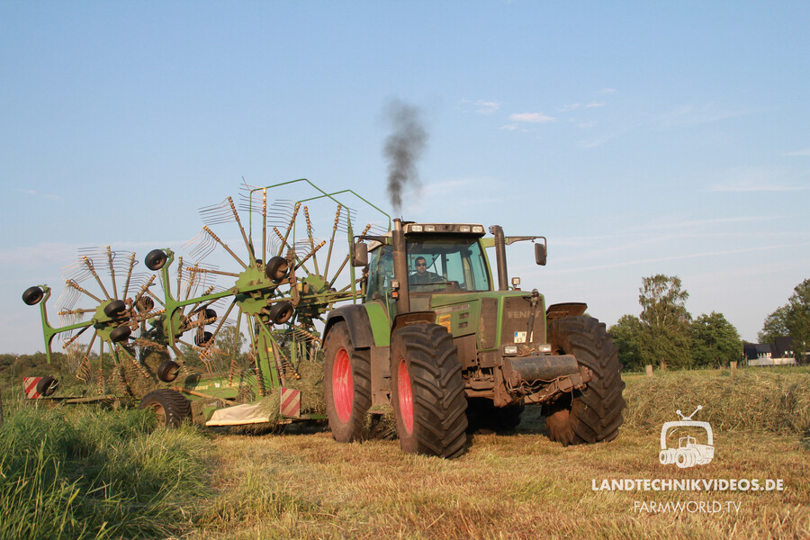 Fendt Favorit 824 + Krone Swadro - farmworld.tv